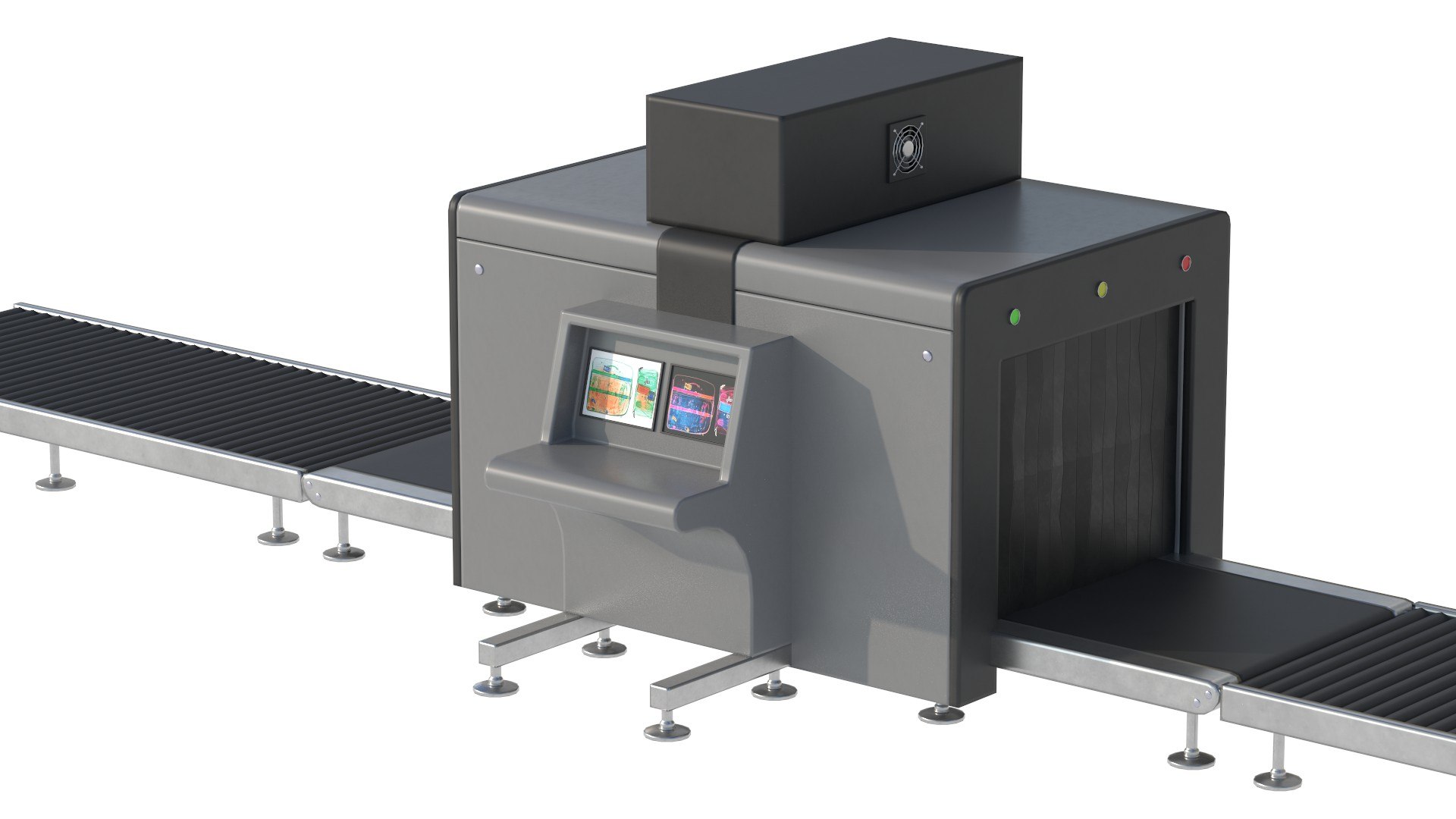 3D Airport Security X-ray Conveyer - TurboSquid 2183519