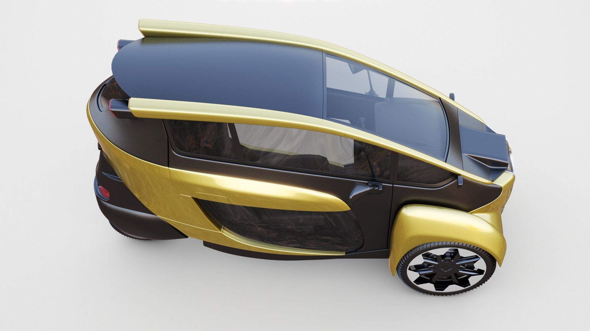 3D Concept 3 Wheel Electric Vehicle Model - TurboSquid 2086741