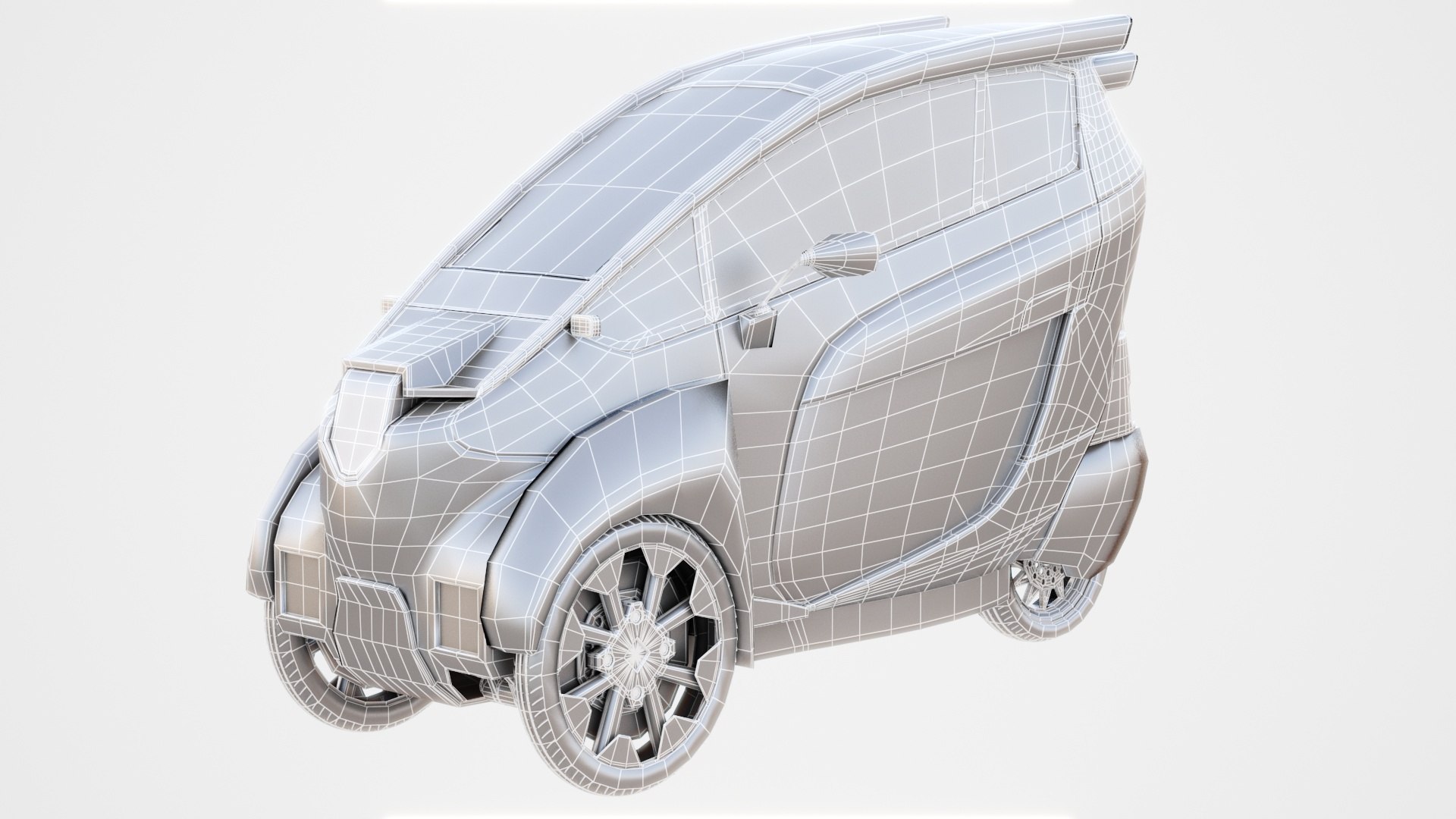 3D Concept 3 Wheel Electric Vehicle Model - TurboSquid 2086741