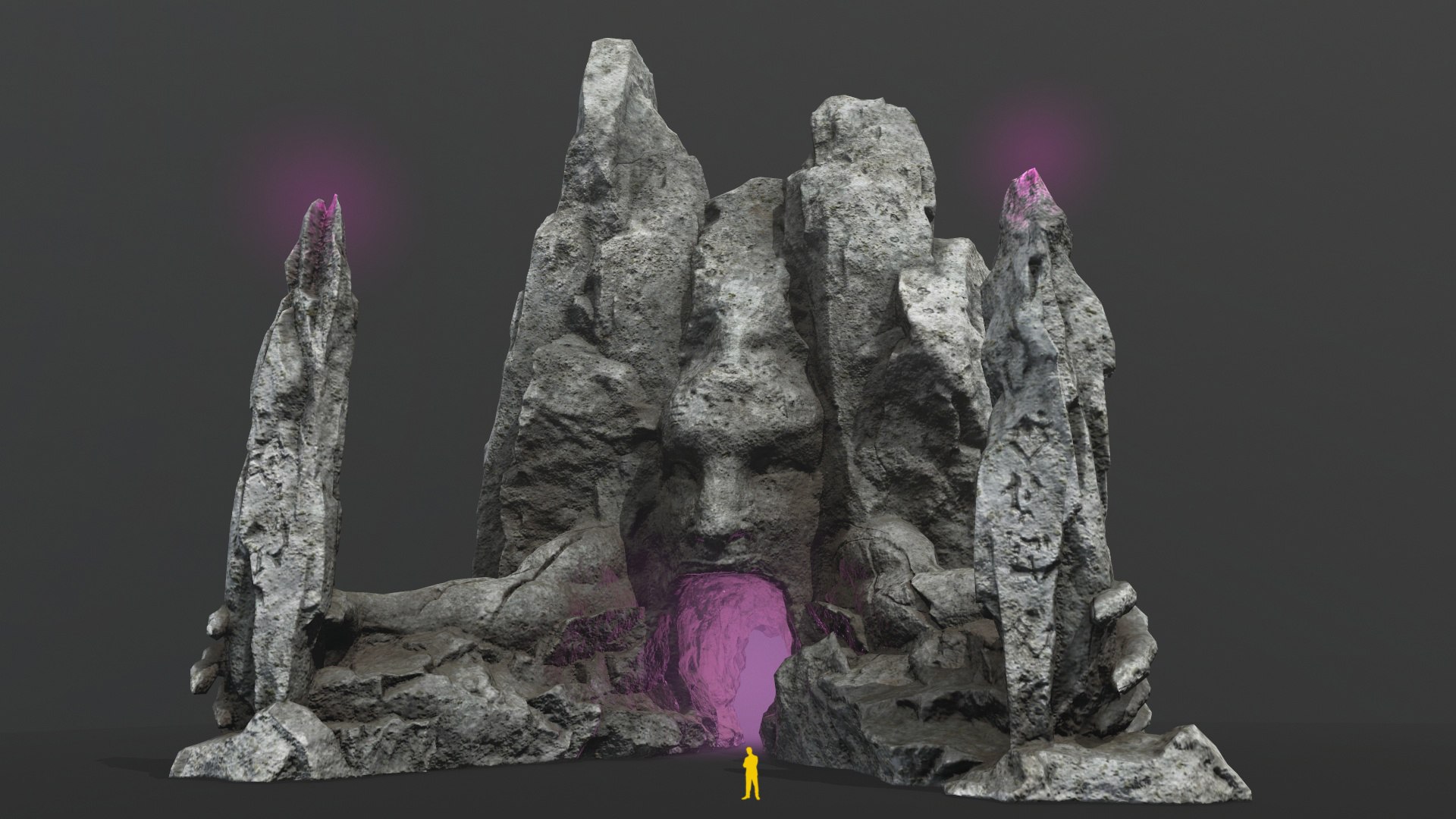 Rock Gate 3D Model - TurboSquid 2144544