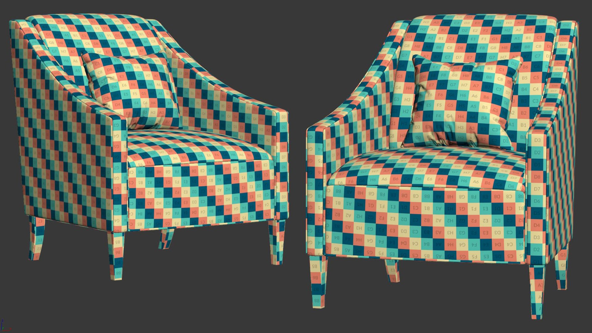 HBF Charlie Lounge Chair V2 3D - TurboSquid 2023046