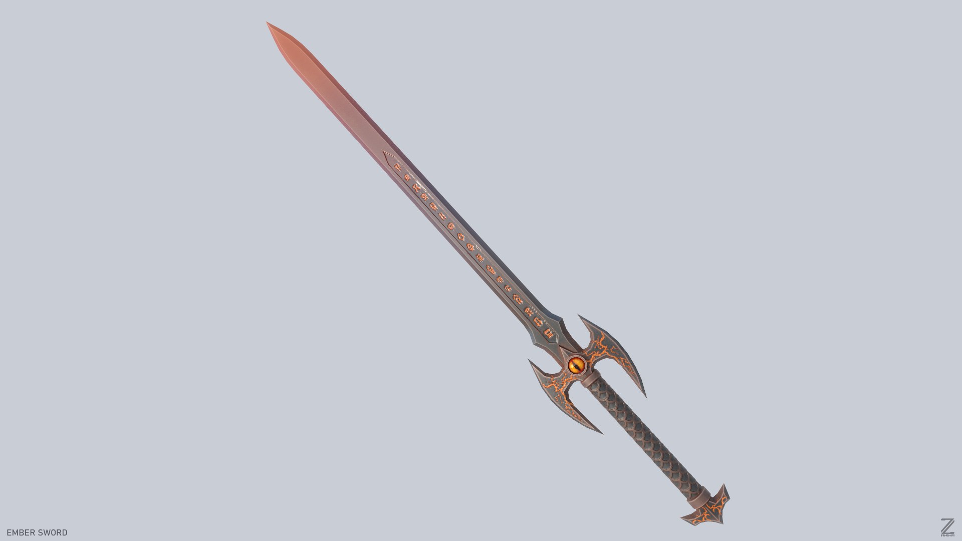 Ember Sword 3D Model - TurboSquid 2236670