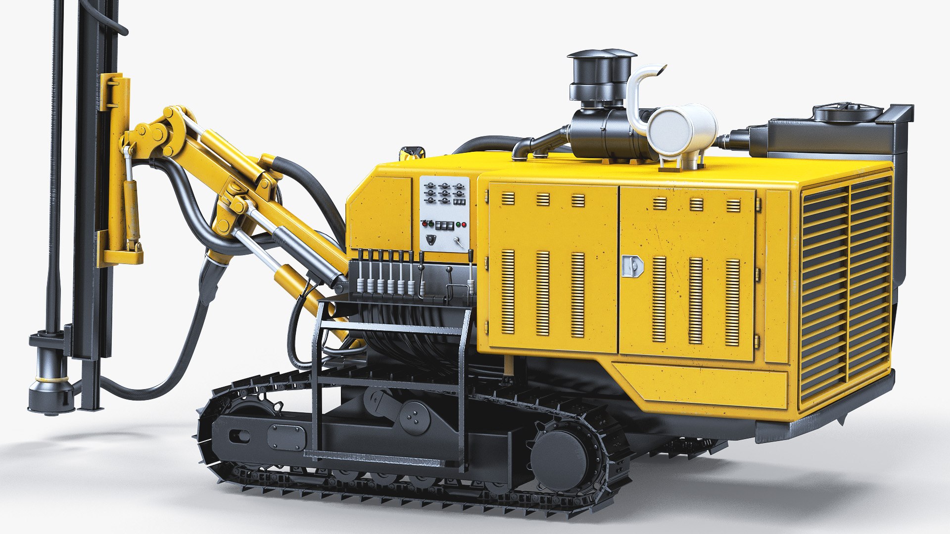 Hydraulic Borehole Drilling Machine Model - TurboSquid 1663630