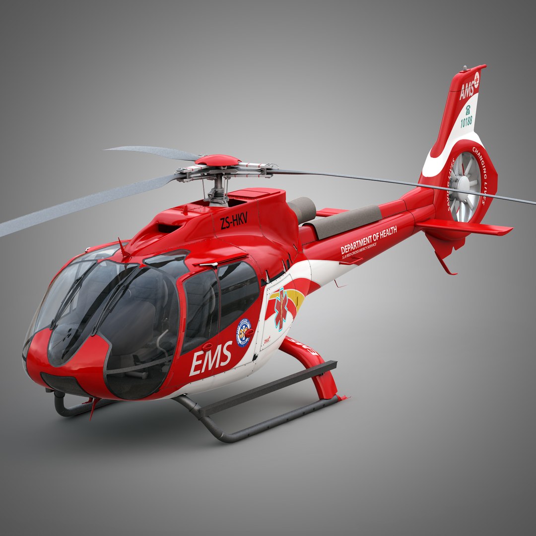 Eurocopter Ec 130 Medical 3d Obj