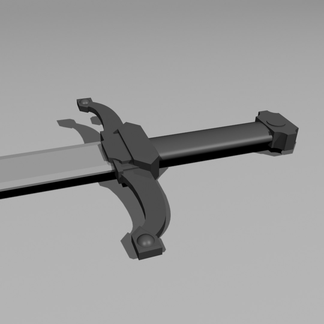 3d medieval sword model