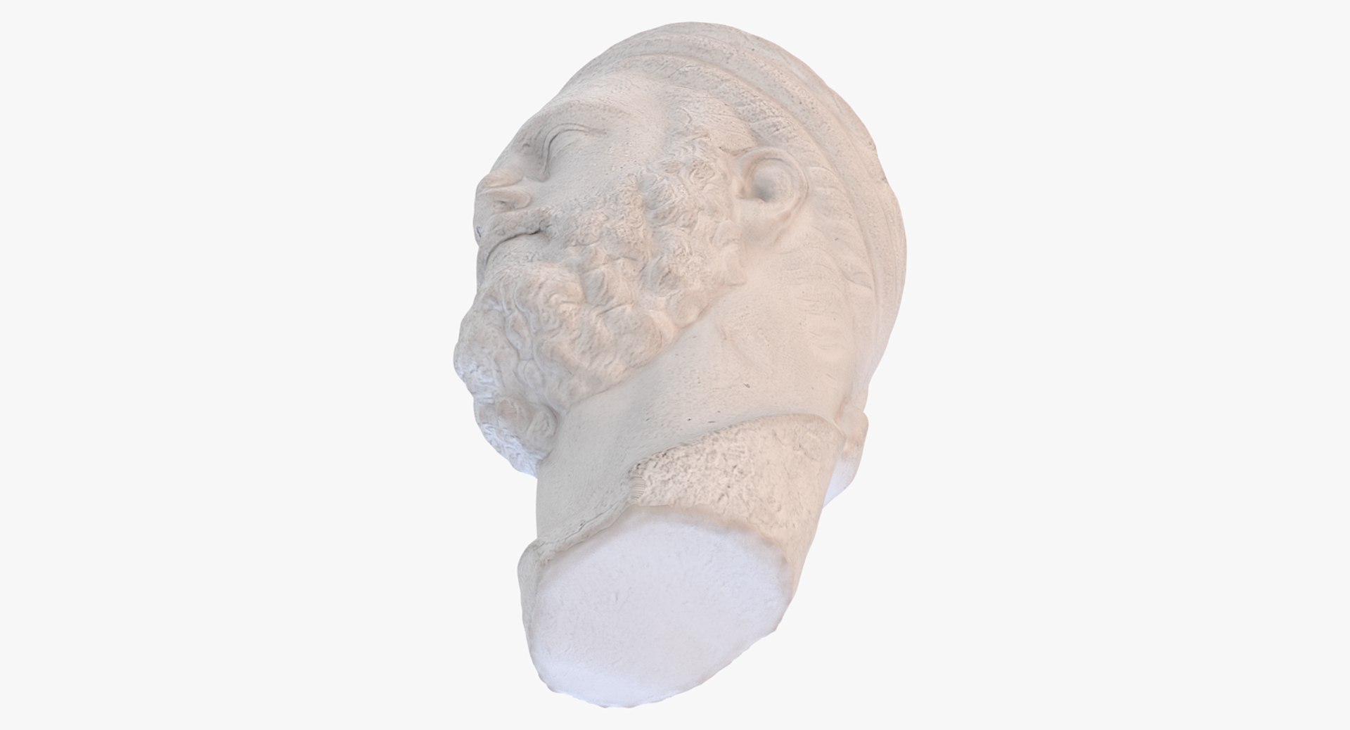 realistic ancient greek bust 3d model
