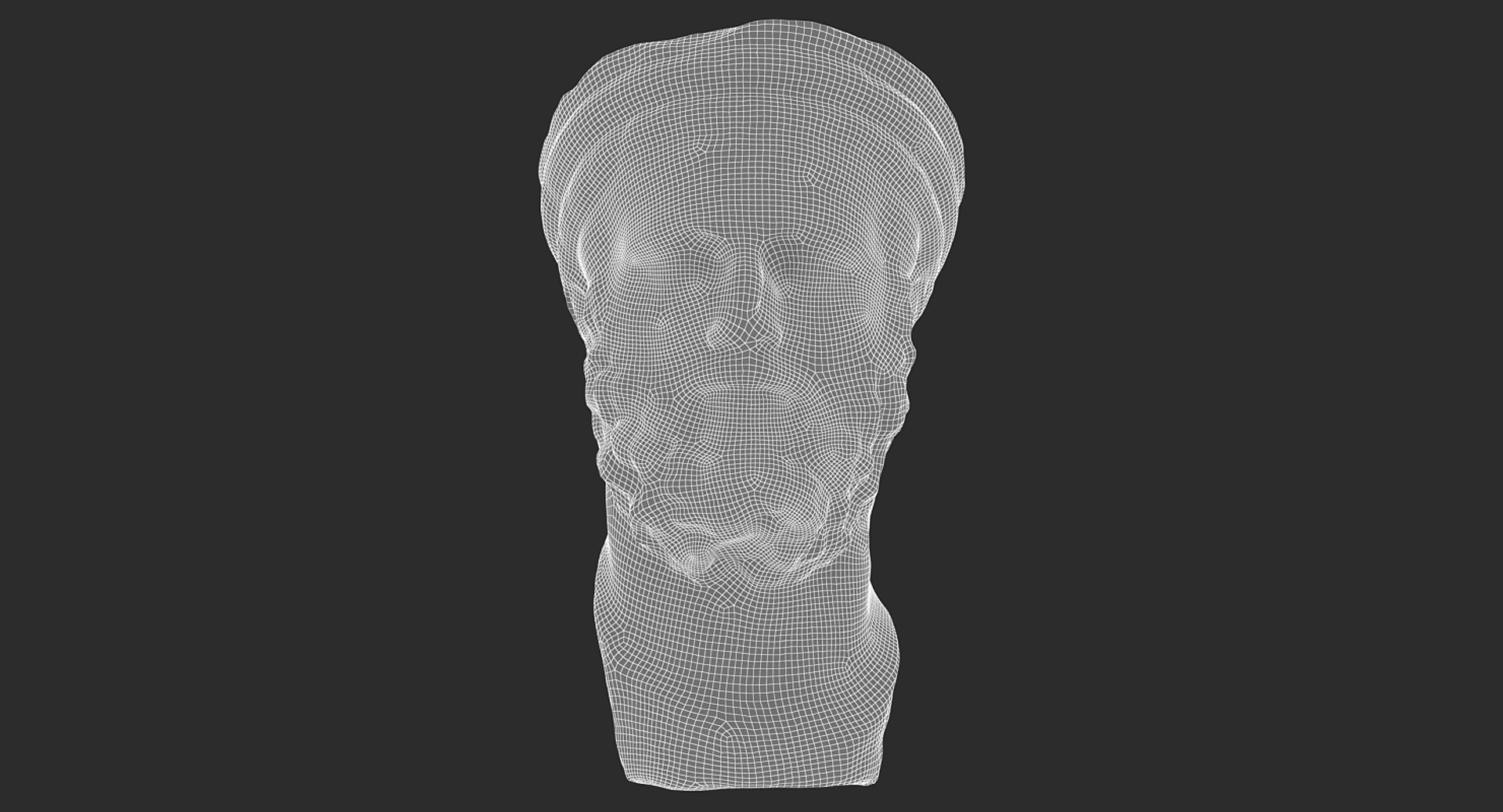 realistic ancient greek bust 3d model