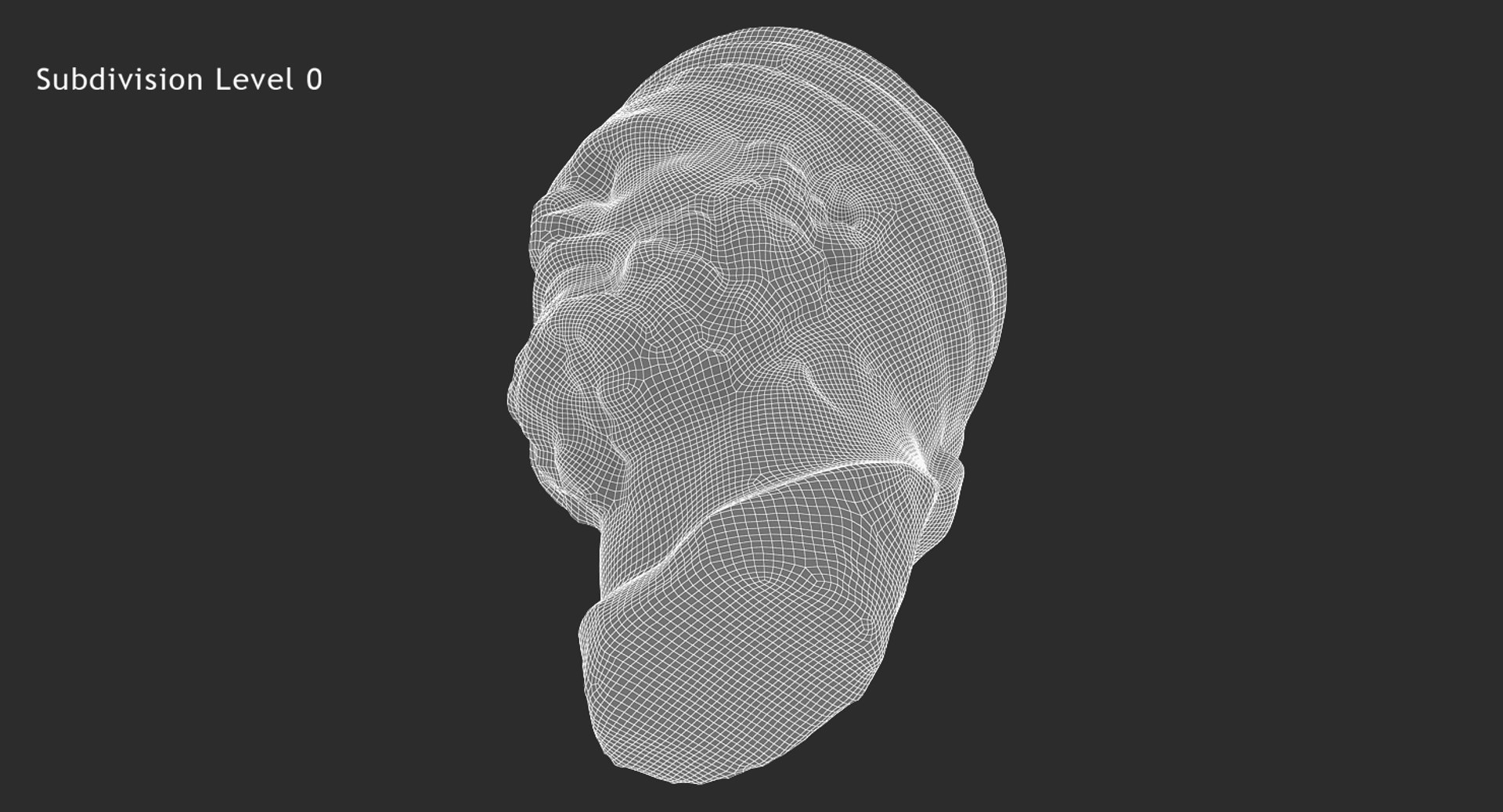 realistic ancient greek bust 3d model