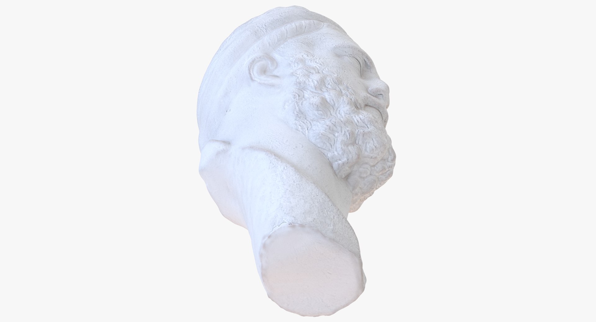 realistic ancient greek bust 3d model