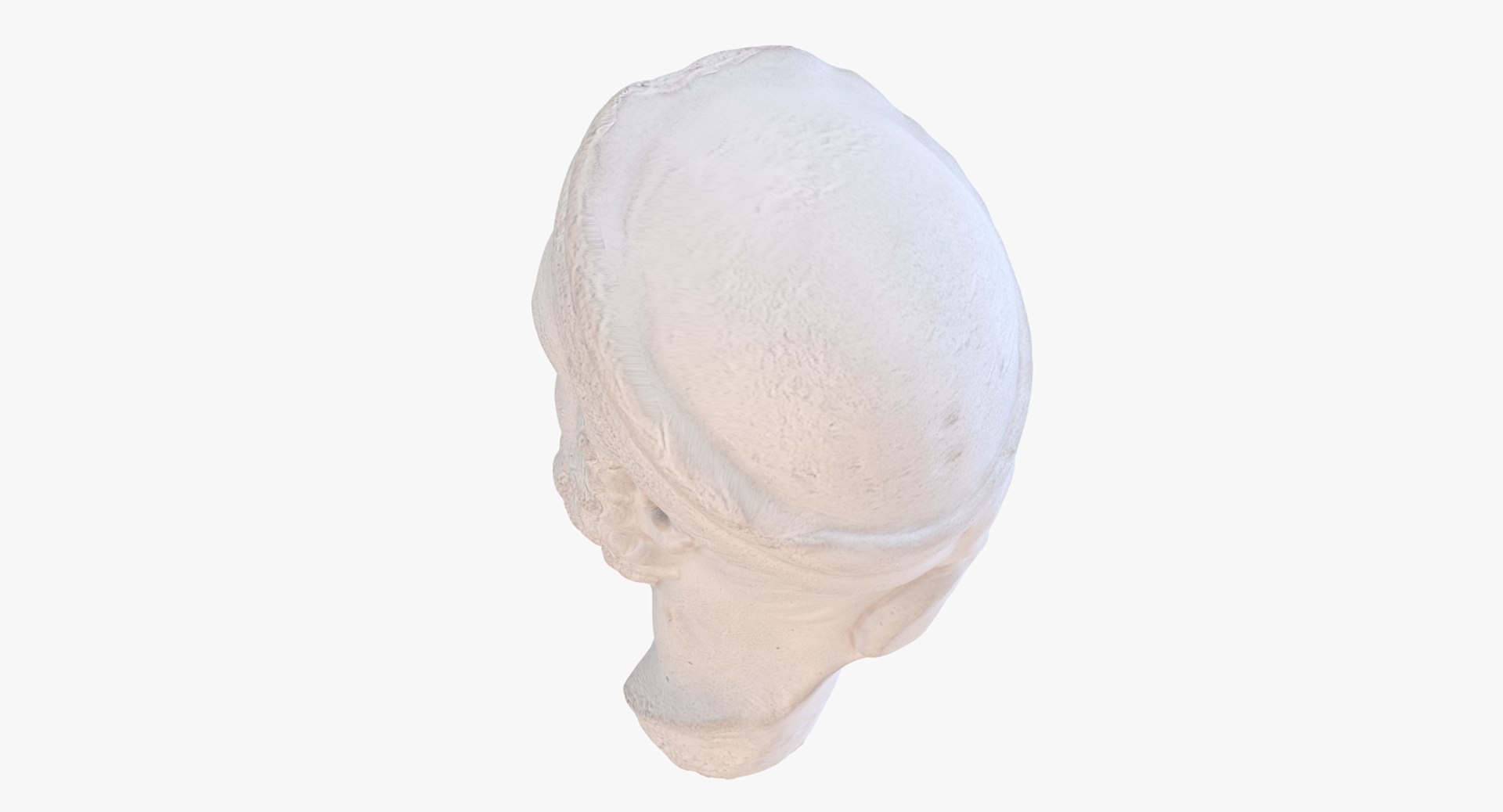 realistic ancient greek bust 3d model