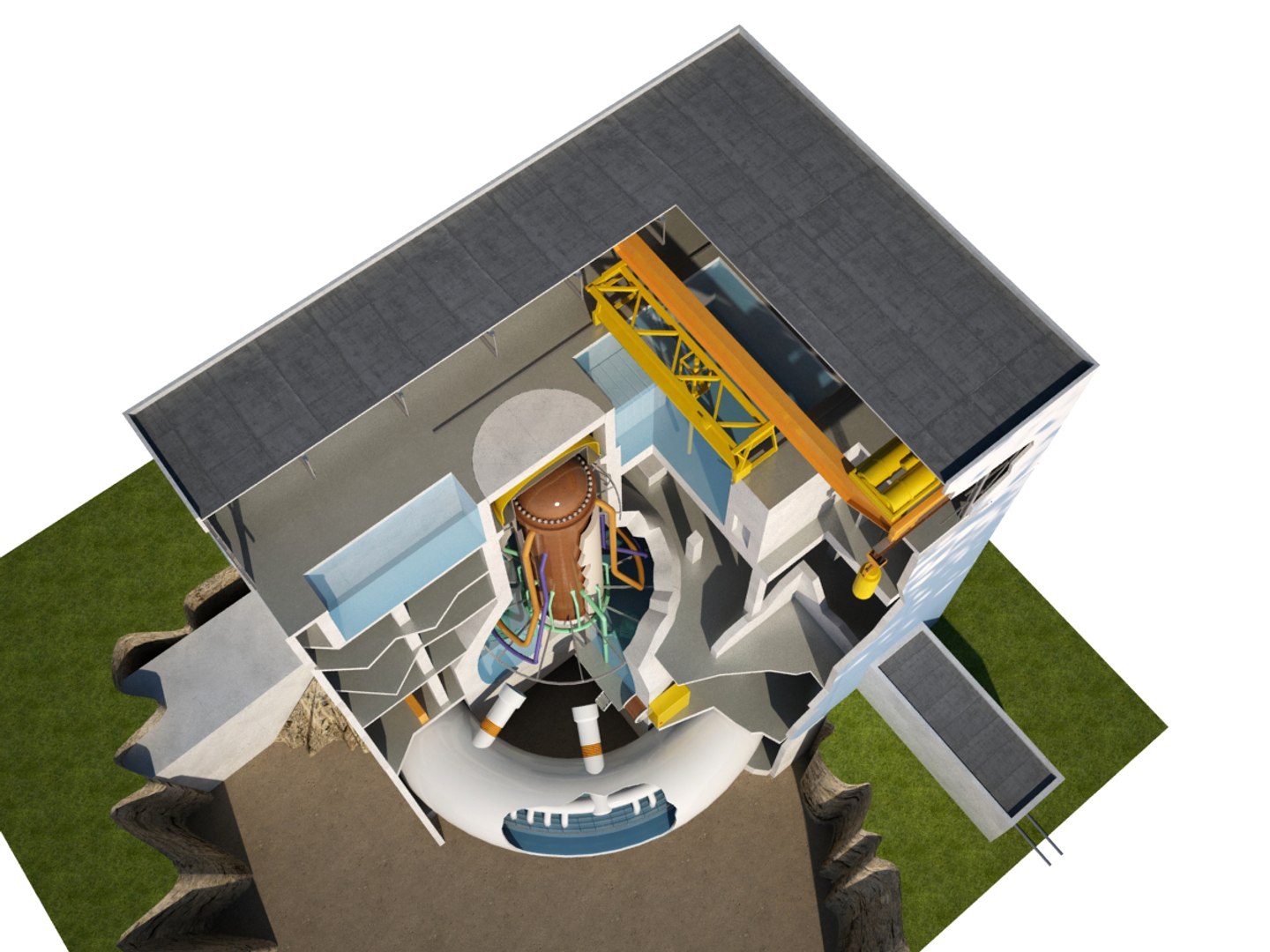 3d Model Of Reactor Nuclear