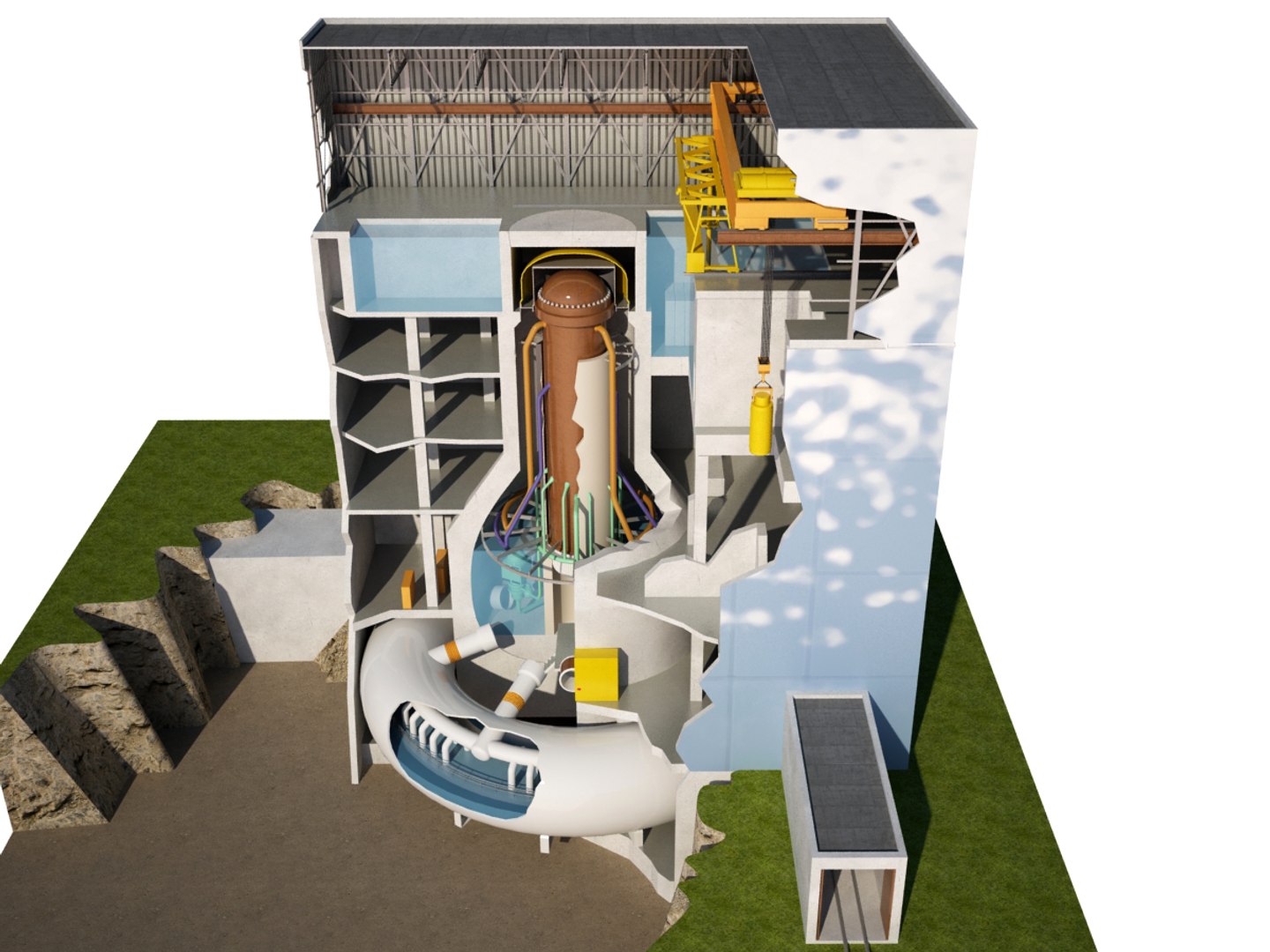 3d Model Of Reactor Nuclear