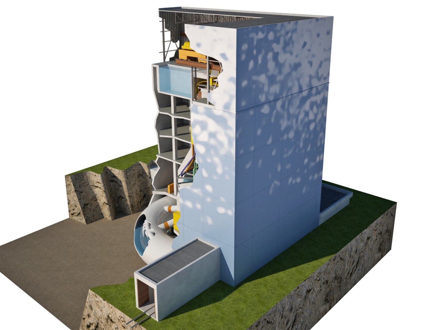 3d Model Of Reactor Nuclear