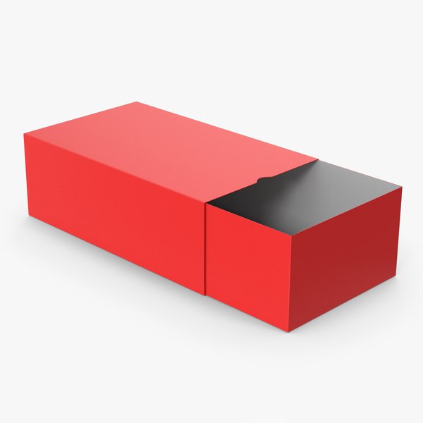 modelo 3d Red Sliding Box - TurboSquid 2060983