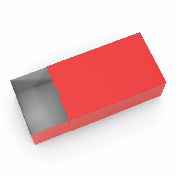 modelo 3d Red Sliding Box - TurboSquid 2060983