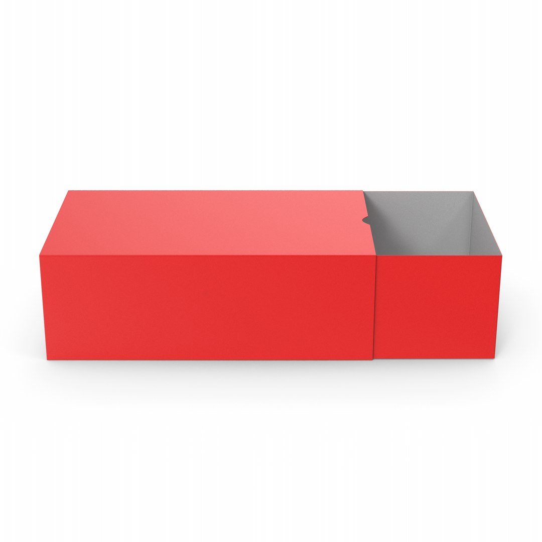 Red Sliding Box 3D Model - TurboSquid 2060983
