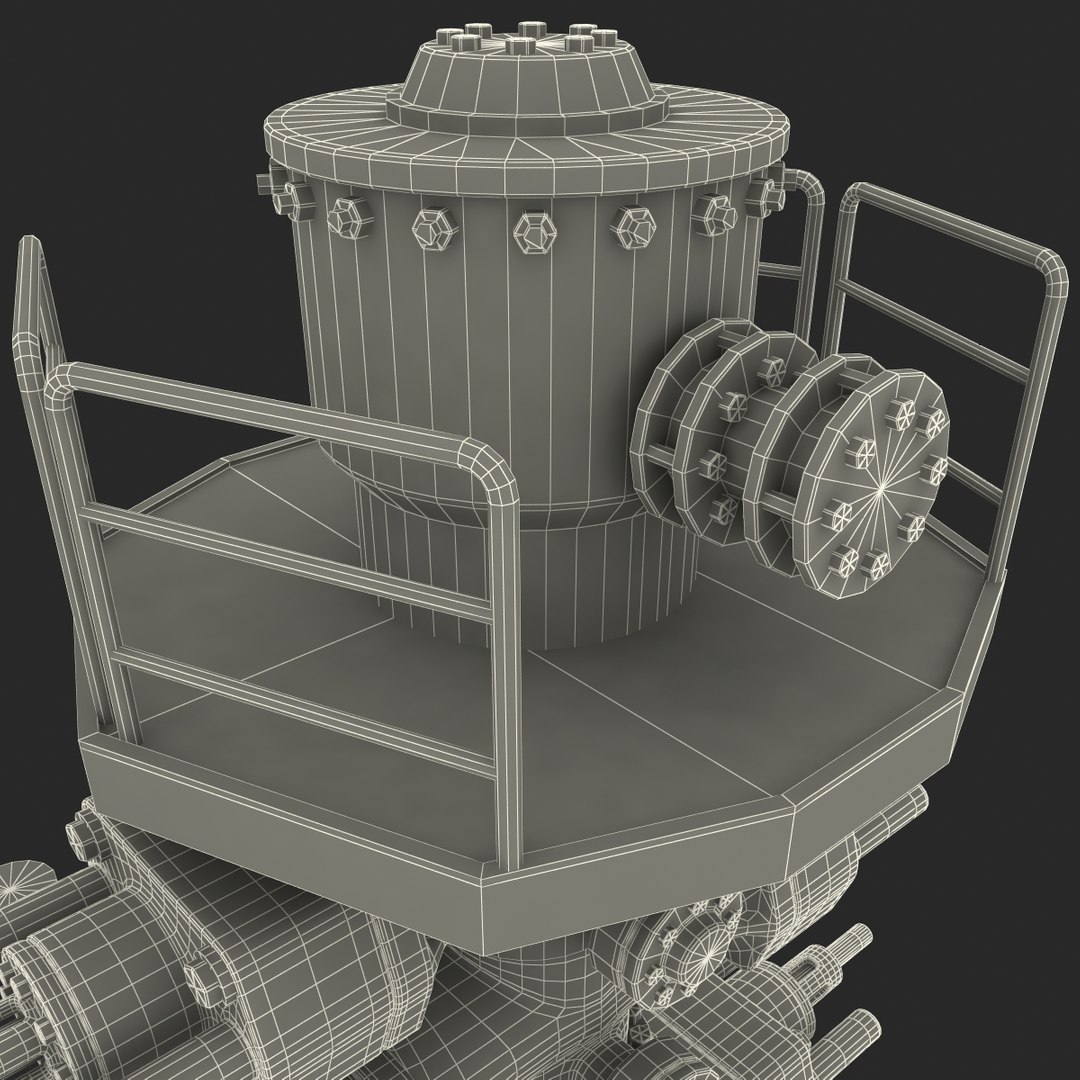 3d model rig bop stack