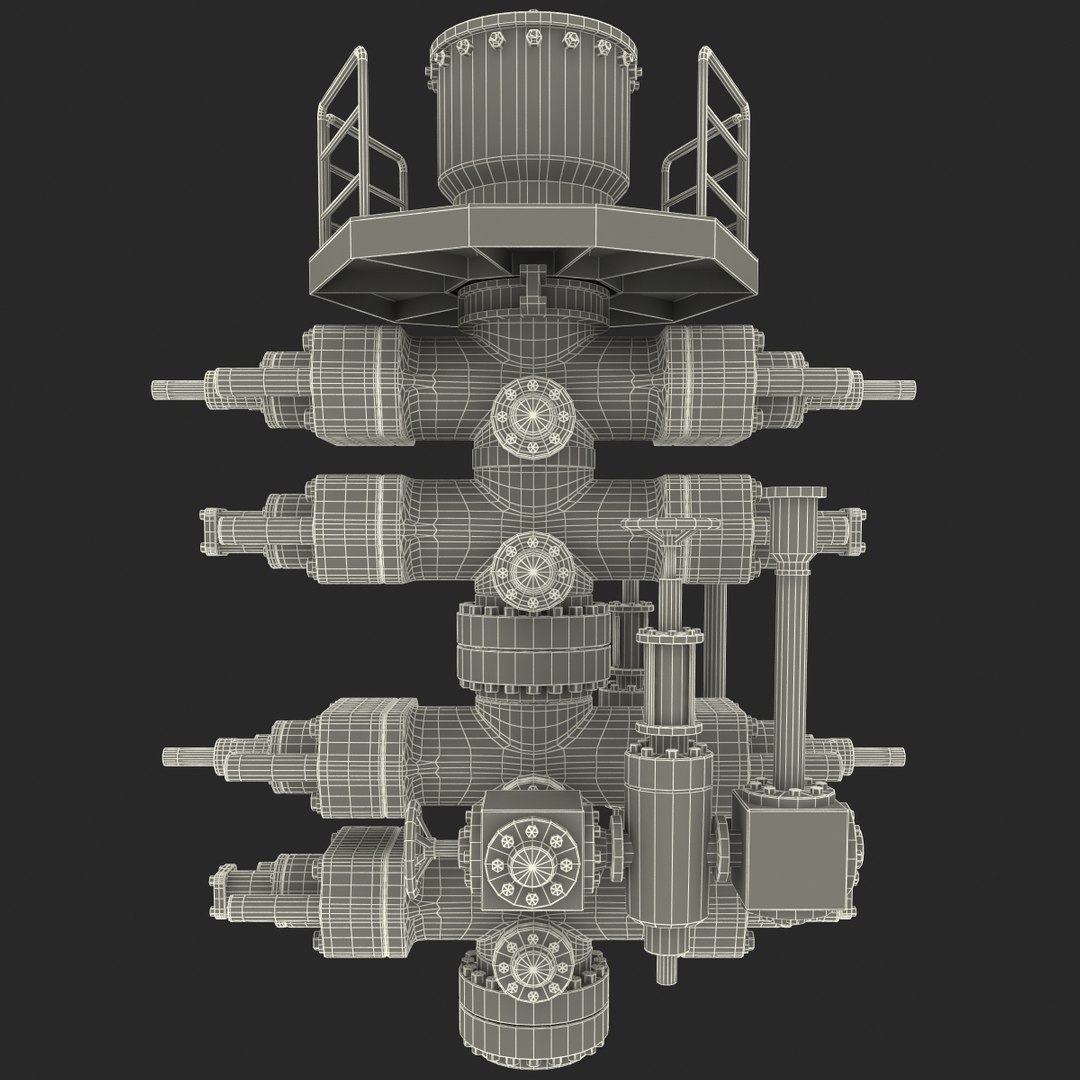 3d model rig bop stack