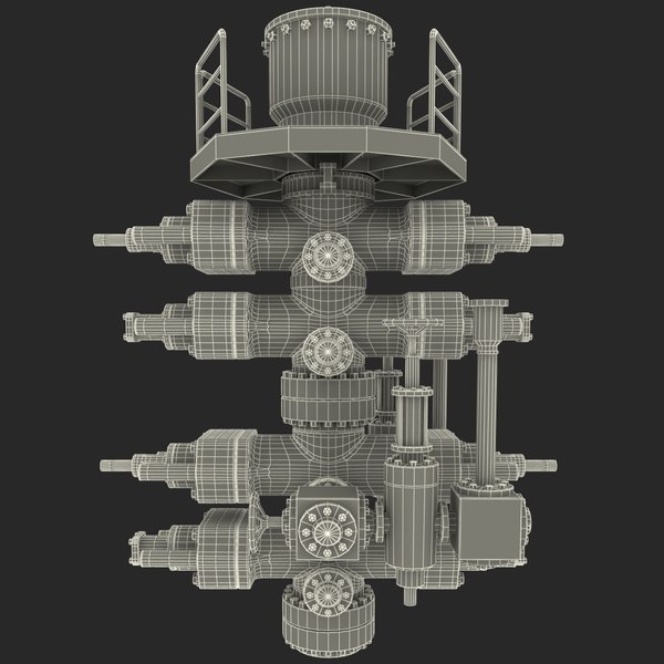 3d model rig bop stack