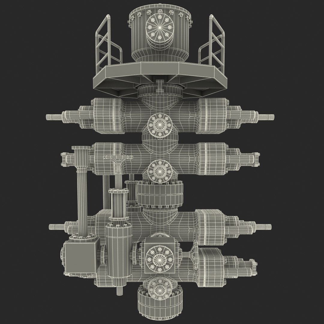 3d model rig bop stack