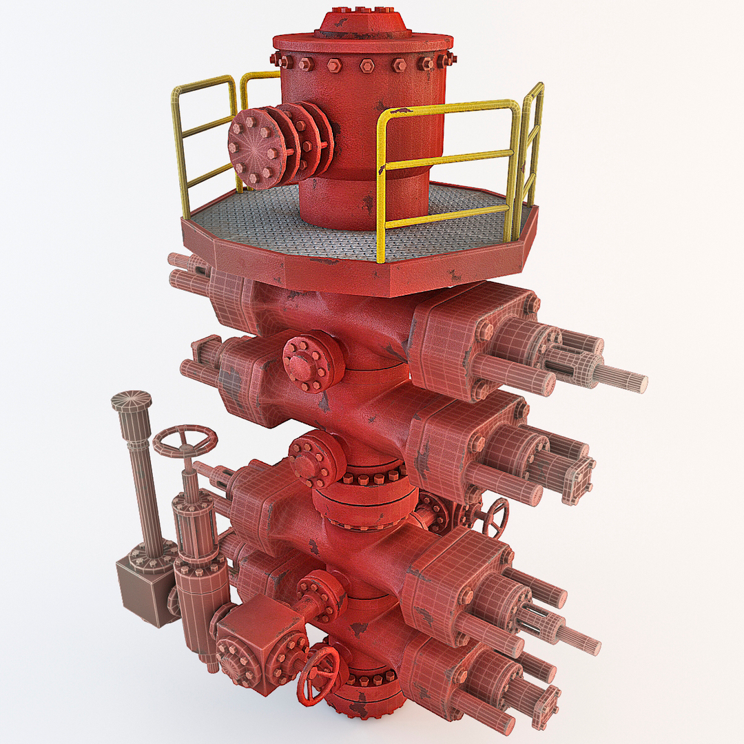 3d model rig bop stack