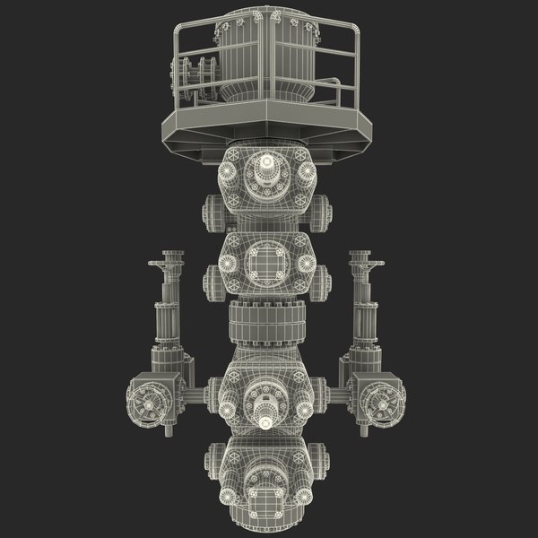 3d model rig bop stack