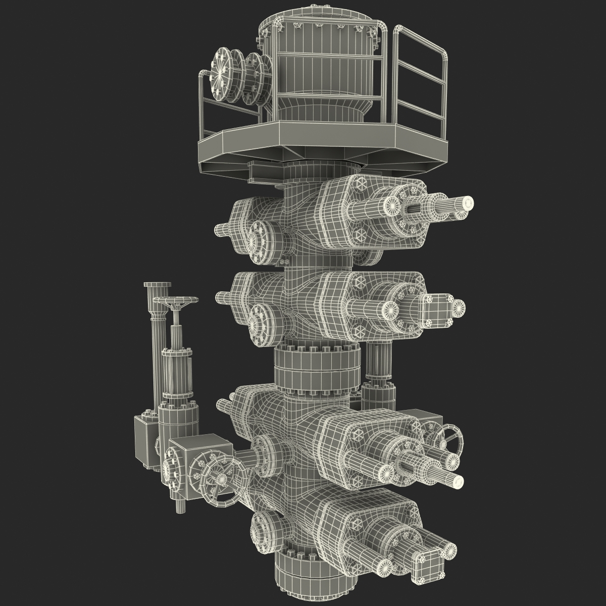3d model rig bop stack
