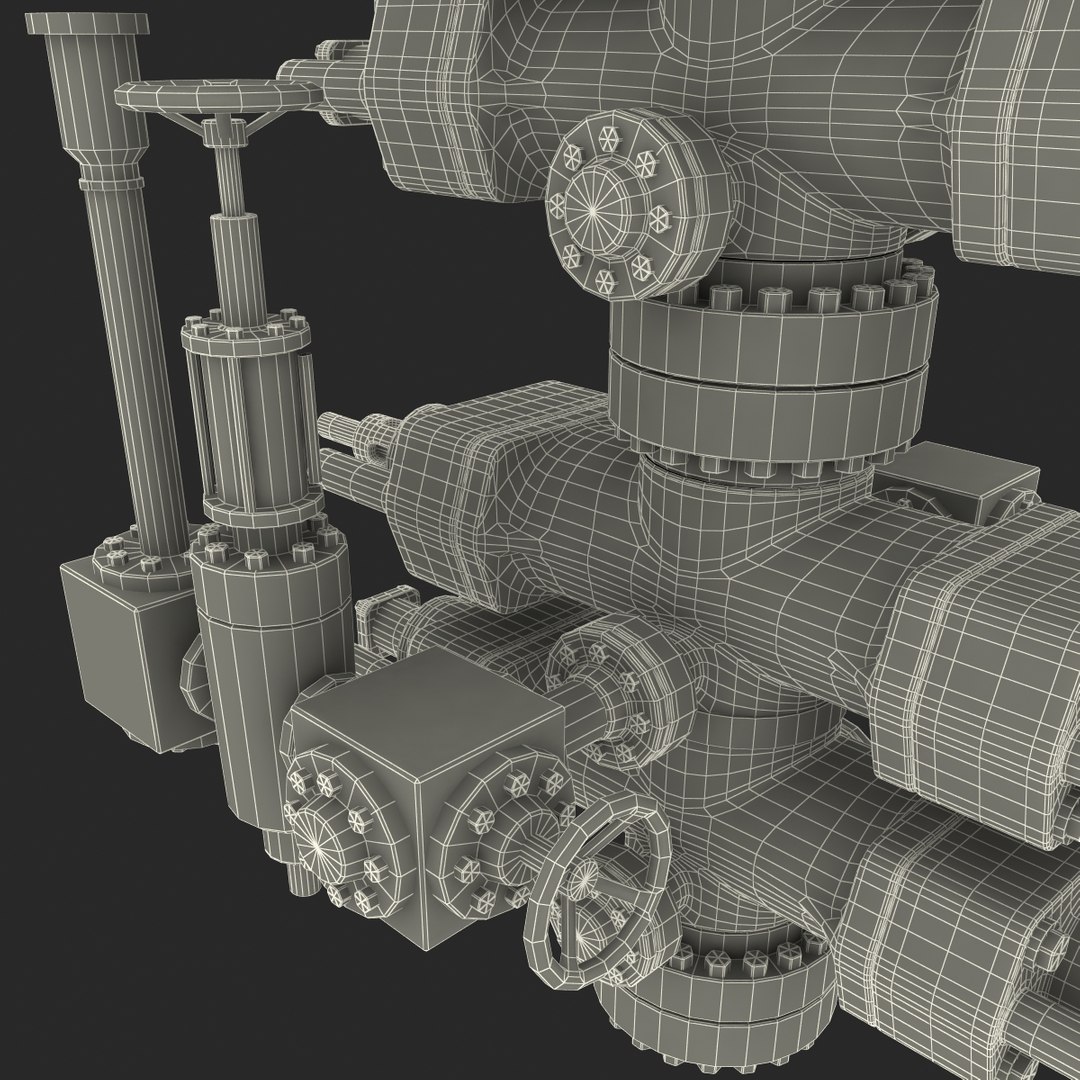 3d model rig bop stack