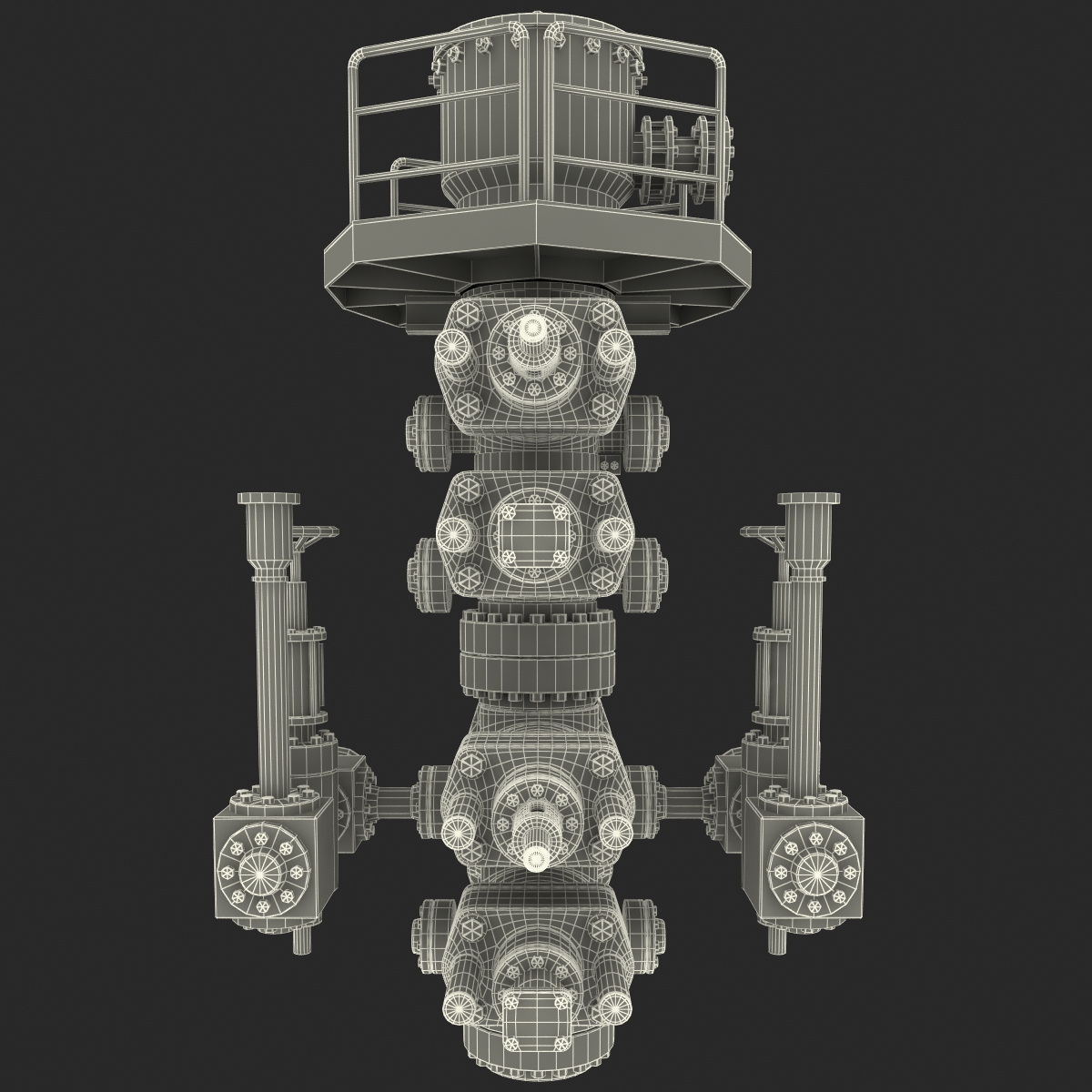 3d model rig bop stack