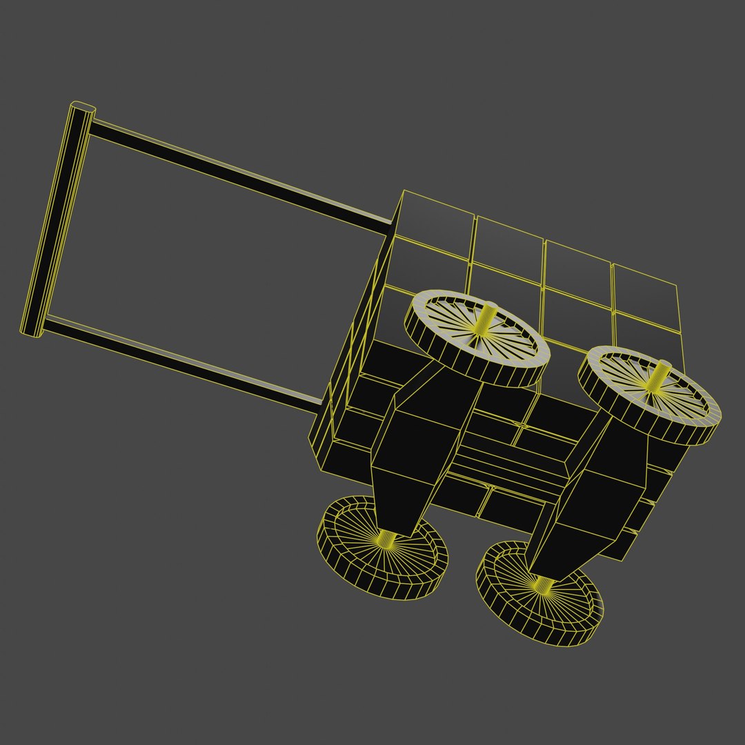 3D Wooden Medieval Cart With Handle Model - TurboSquid 2213052