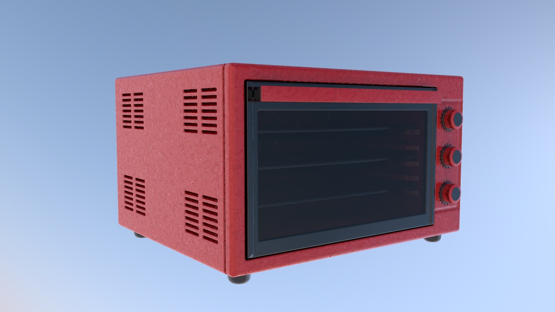 Mini Oven Red 3D - TurboSquid 1725197