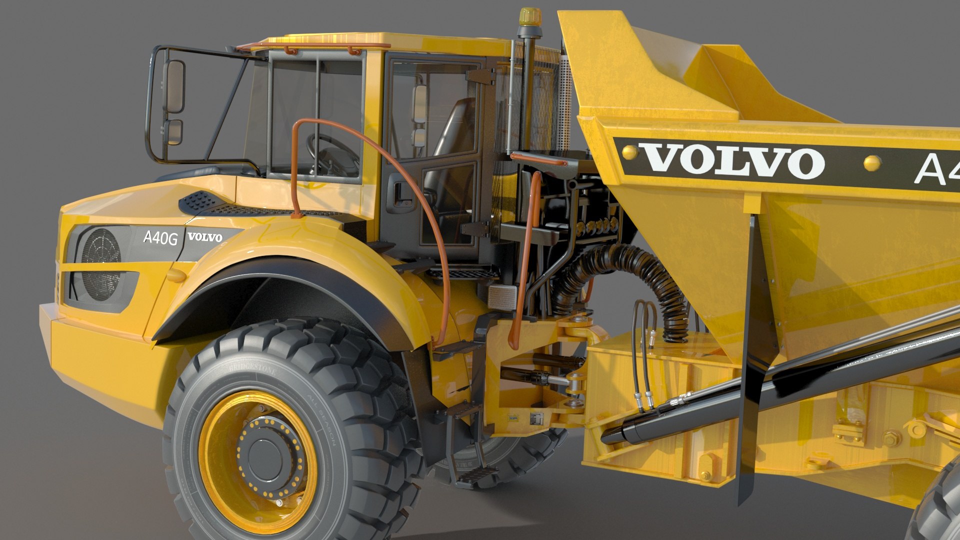 Volvo A40G Wheel Truck Model - TurboSquid 2144647