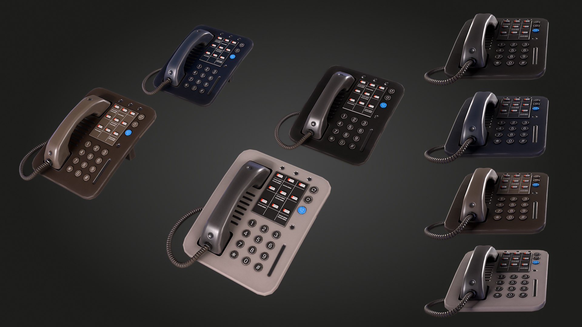 3D Phone Desk Model - TurboSquid 2167534