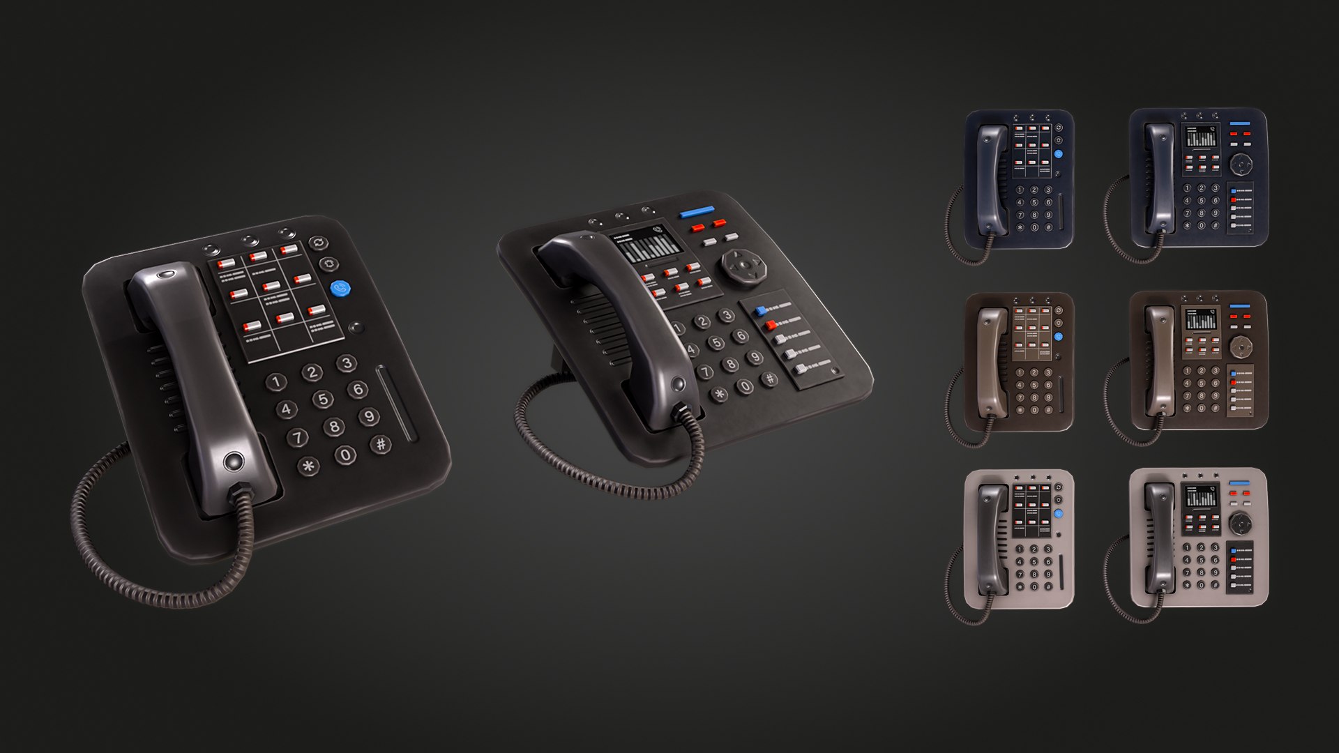 3D Phone Desk Model - TurboSquid 2167534