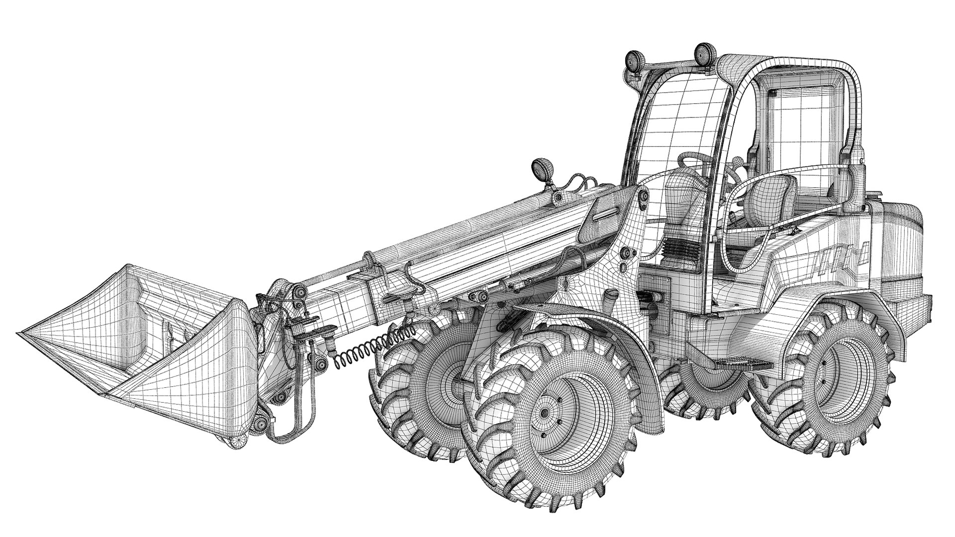 3D Telehandler Scoop Bucket - TurboSquid 2036801