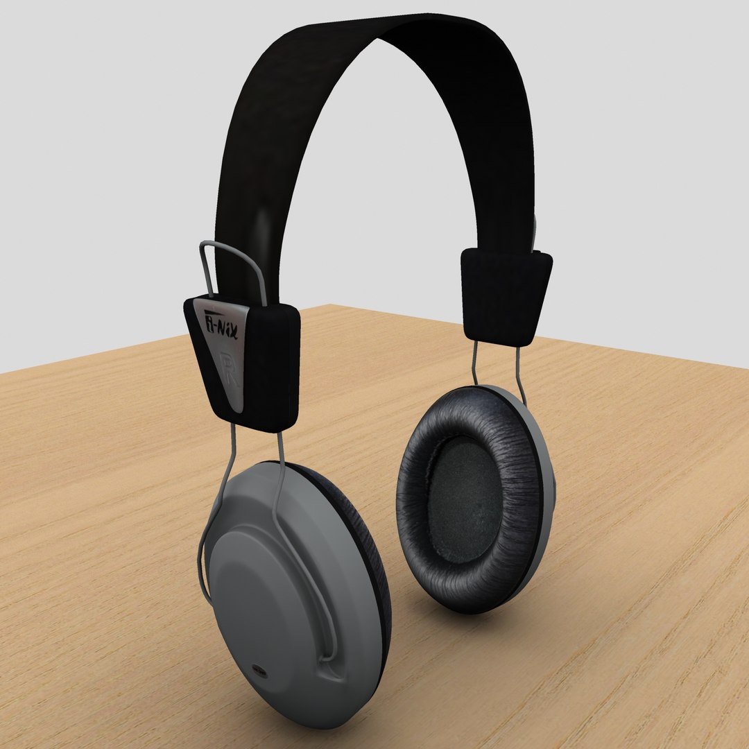 3d head headphone model
