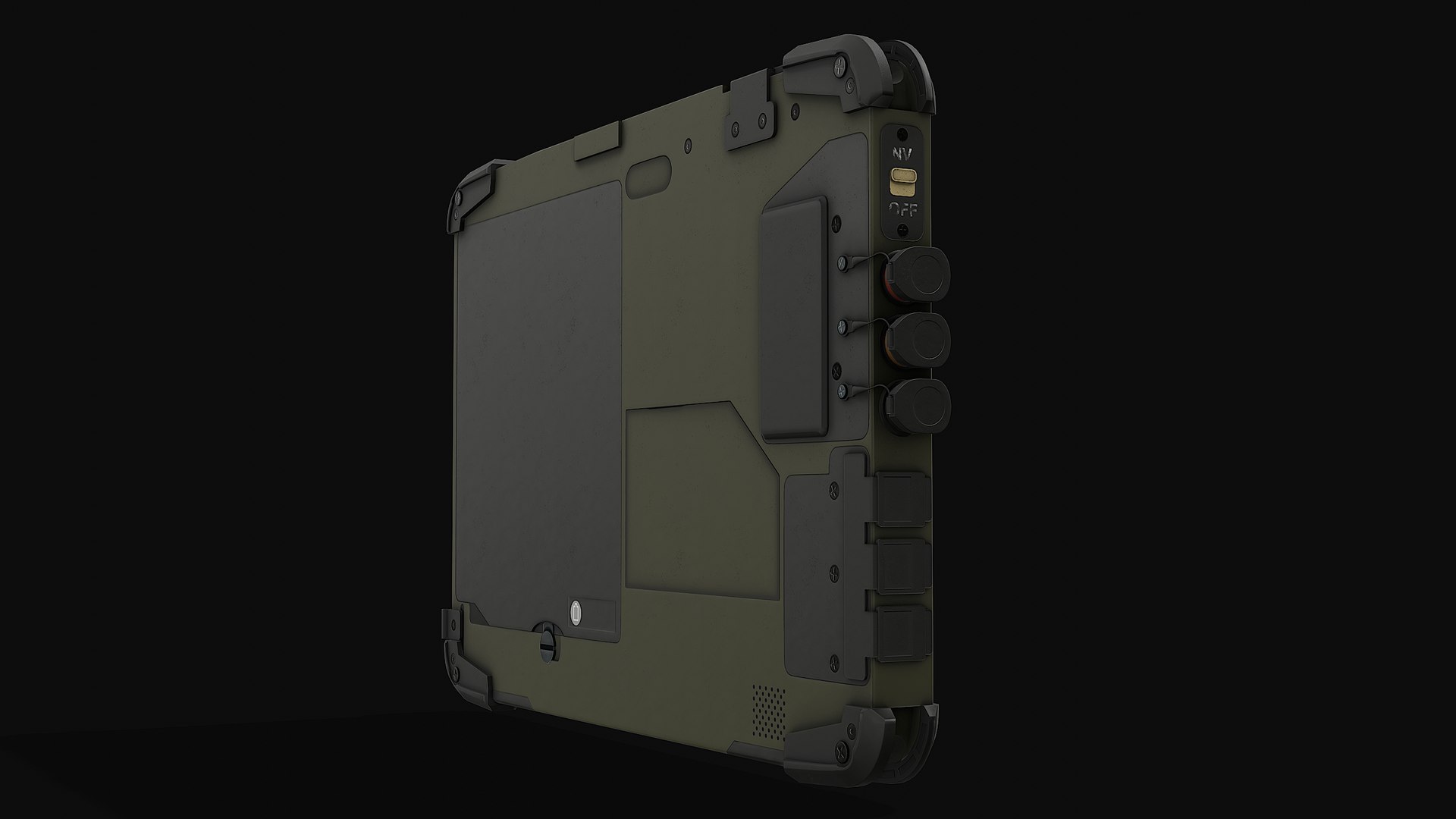 Military Rugged Tablet MilDef DS13 3D Model - TurboSquid 2279604
