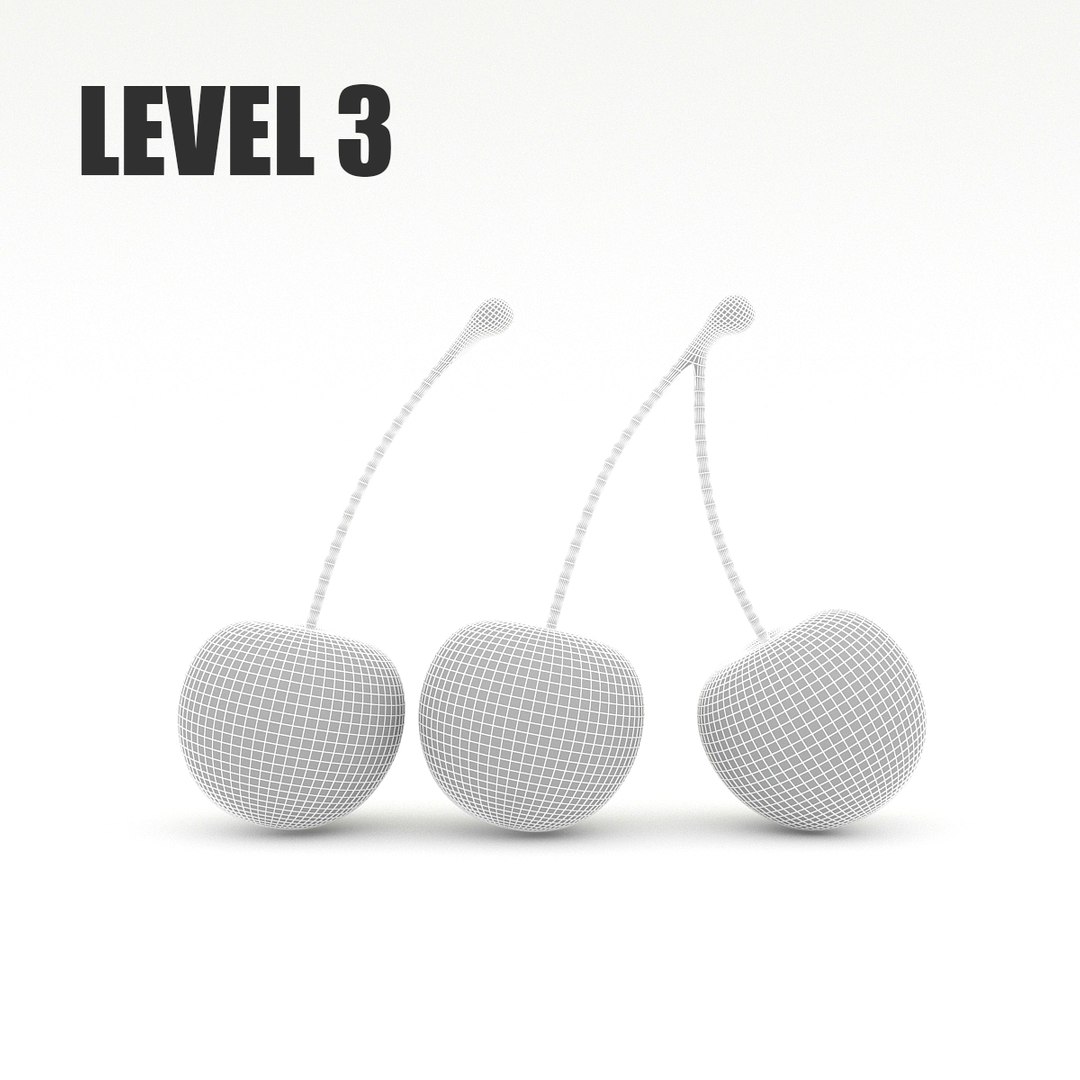 3D Cherry Realistic Model - TurboSquid 1421264