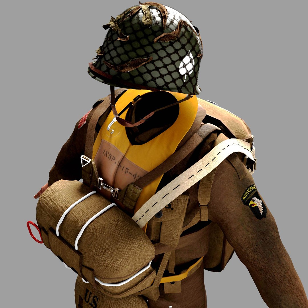 World War 2 Paratrooper 3D Model - TurboSquid 1476376