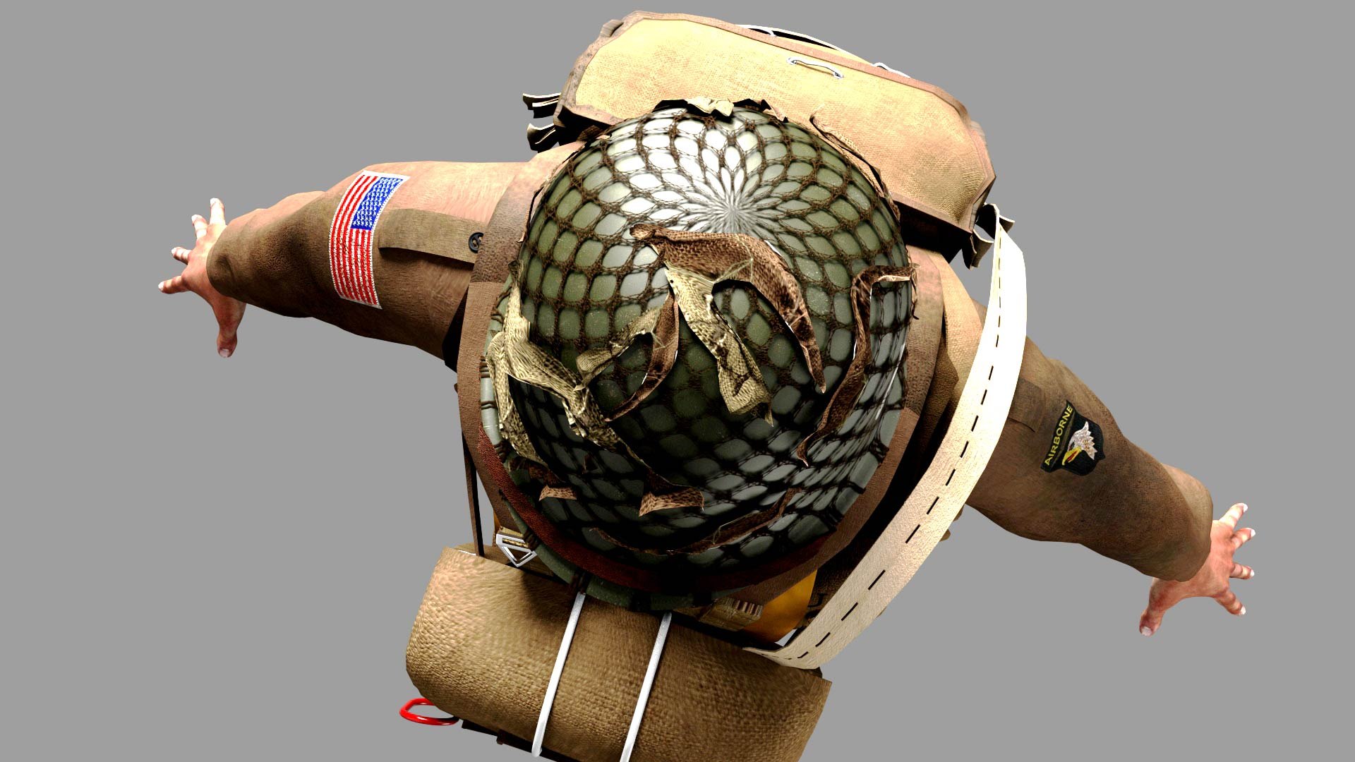 World War 2 Paratrooper 3D Model - TurboSquid 1476376