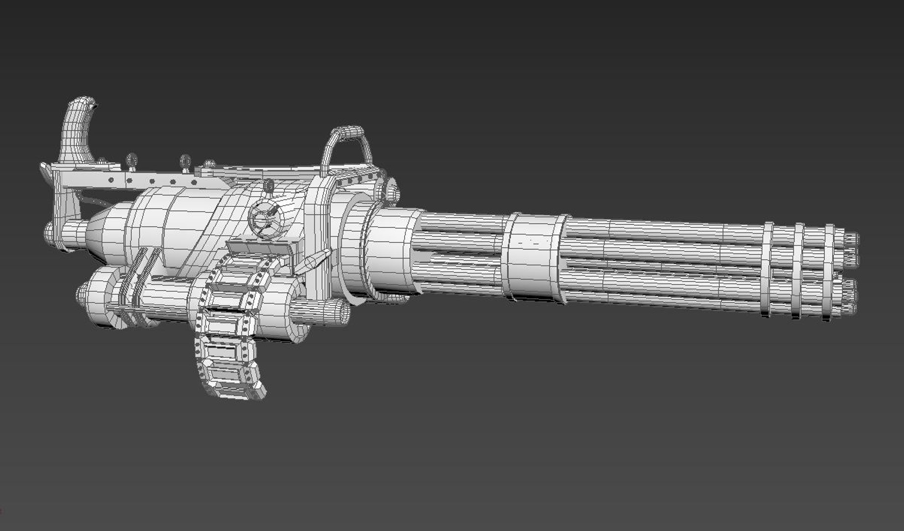 3D six-barrel machine gun m134 - TurboSquid 1186858