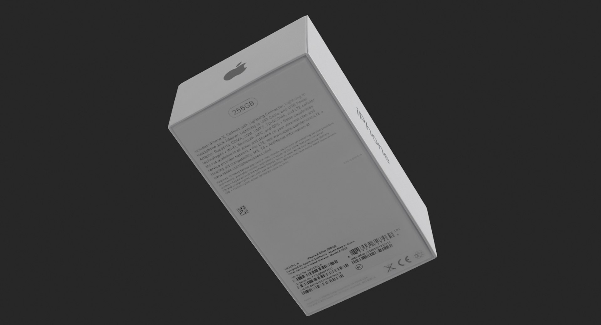 3D Iphone X Box Model - TurboSquid 1301013