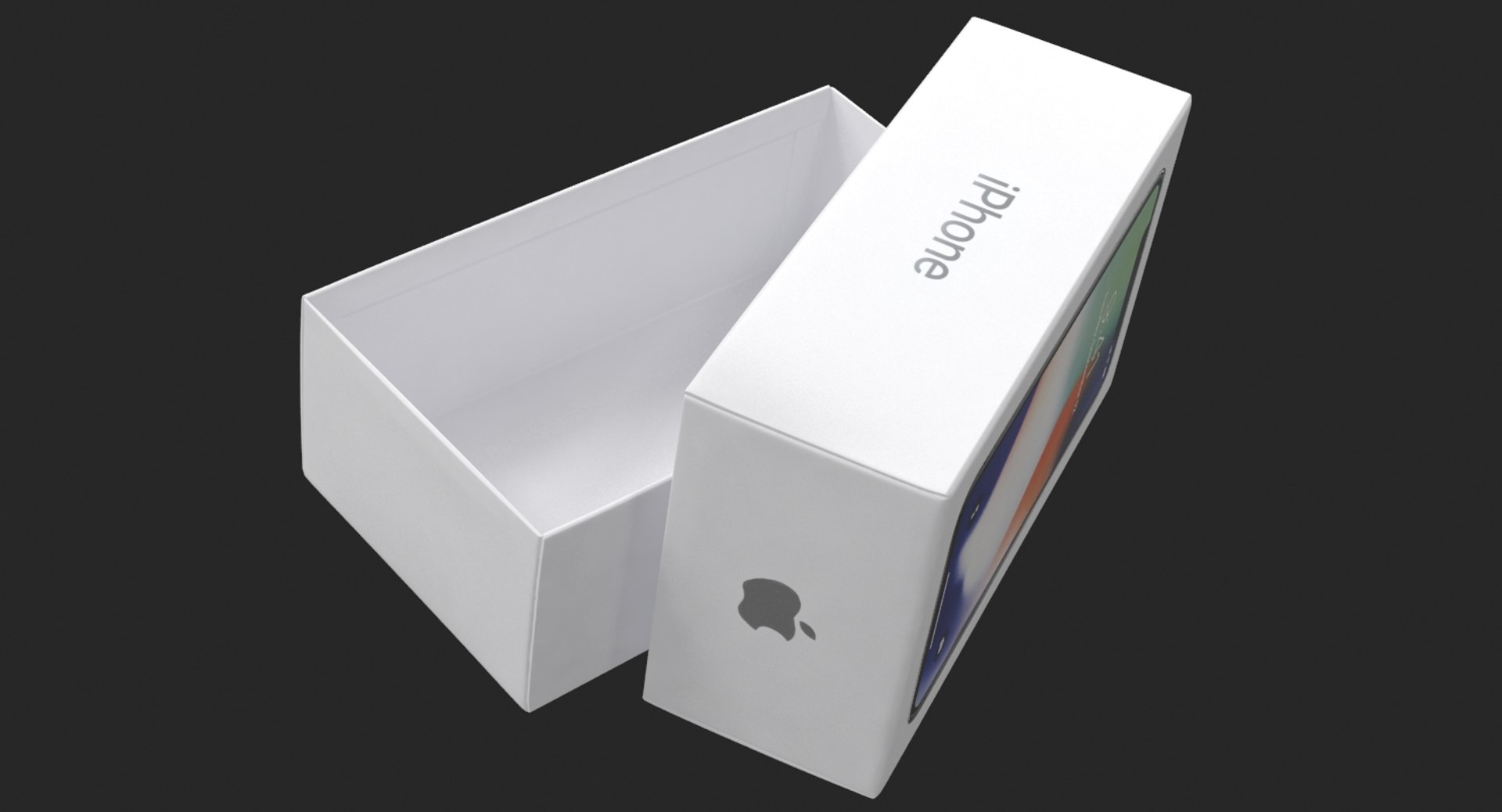 3D Iphone X Box Model - TurboSquid 1301013