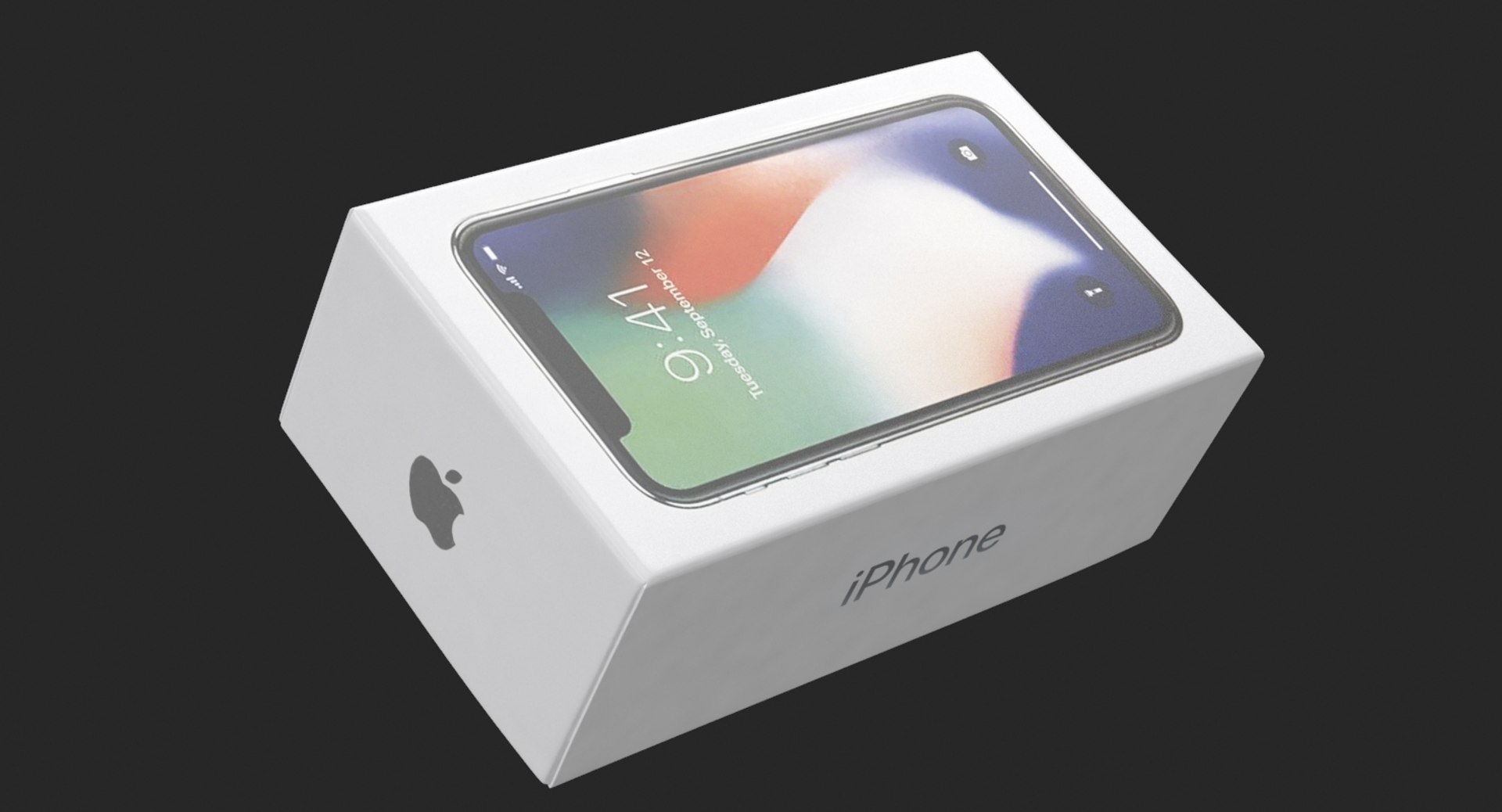 3D Iphone X Box Model - TurboSquid 1301013
