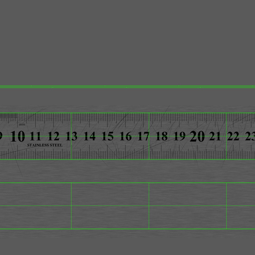 3D Ruler Steel - TurboSquid 1233920