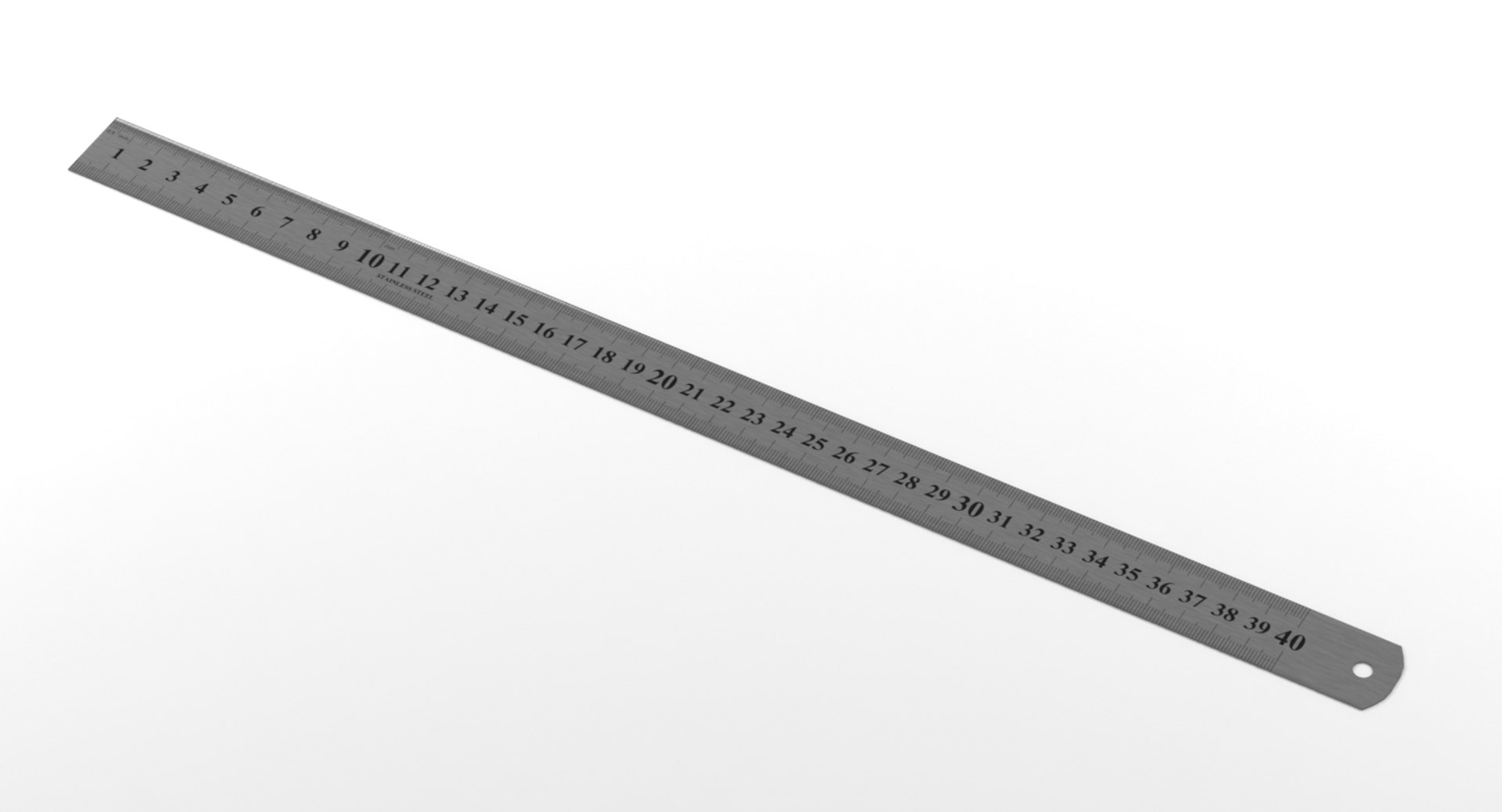 3D ruler steel - TurboSquid 1233920