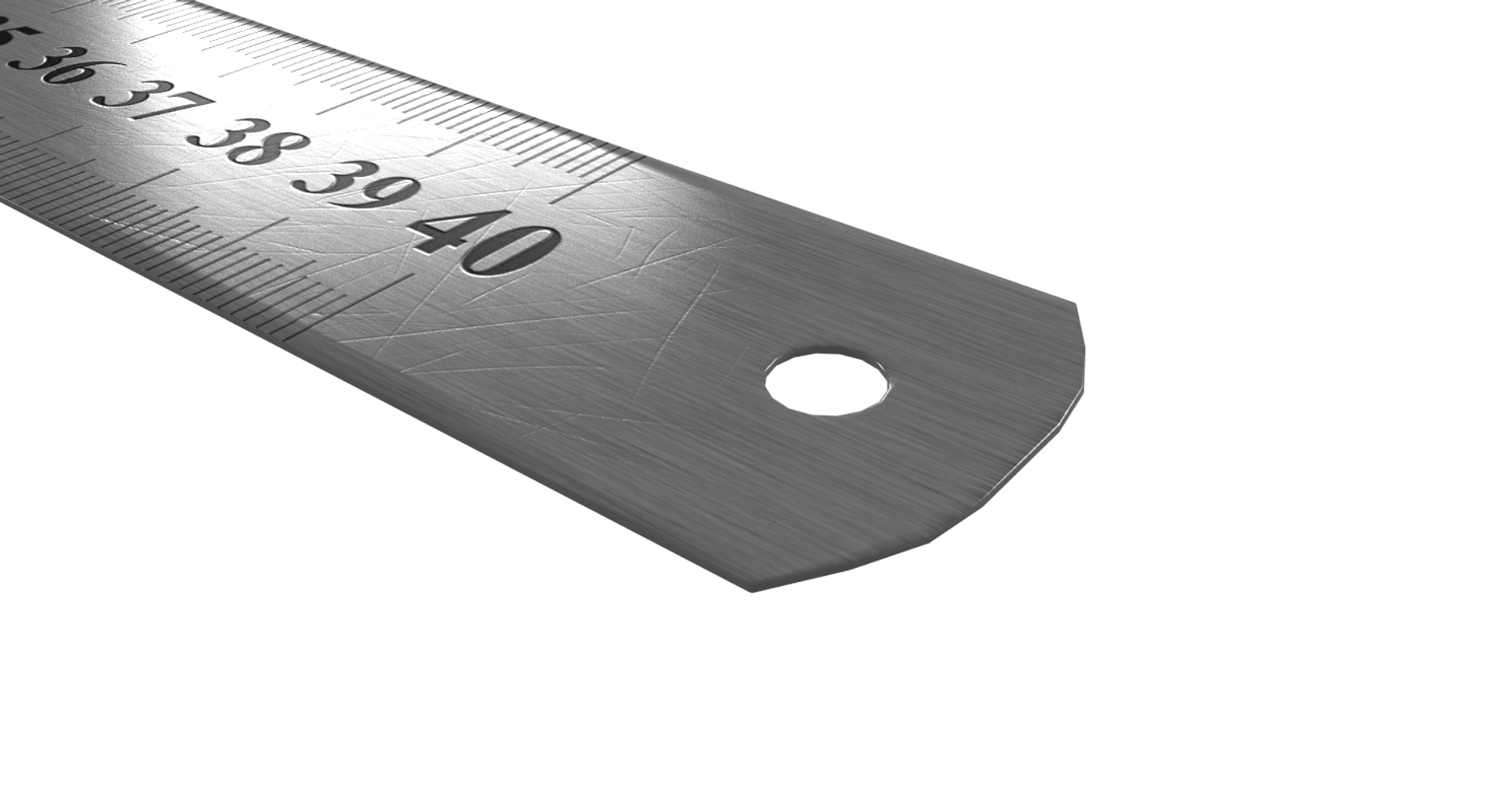 3D Ruler Steel - TurboSquid 1233920