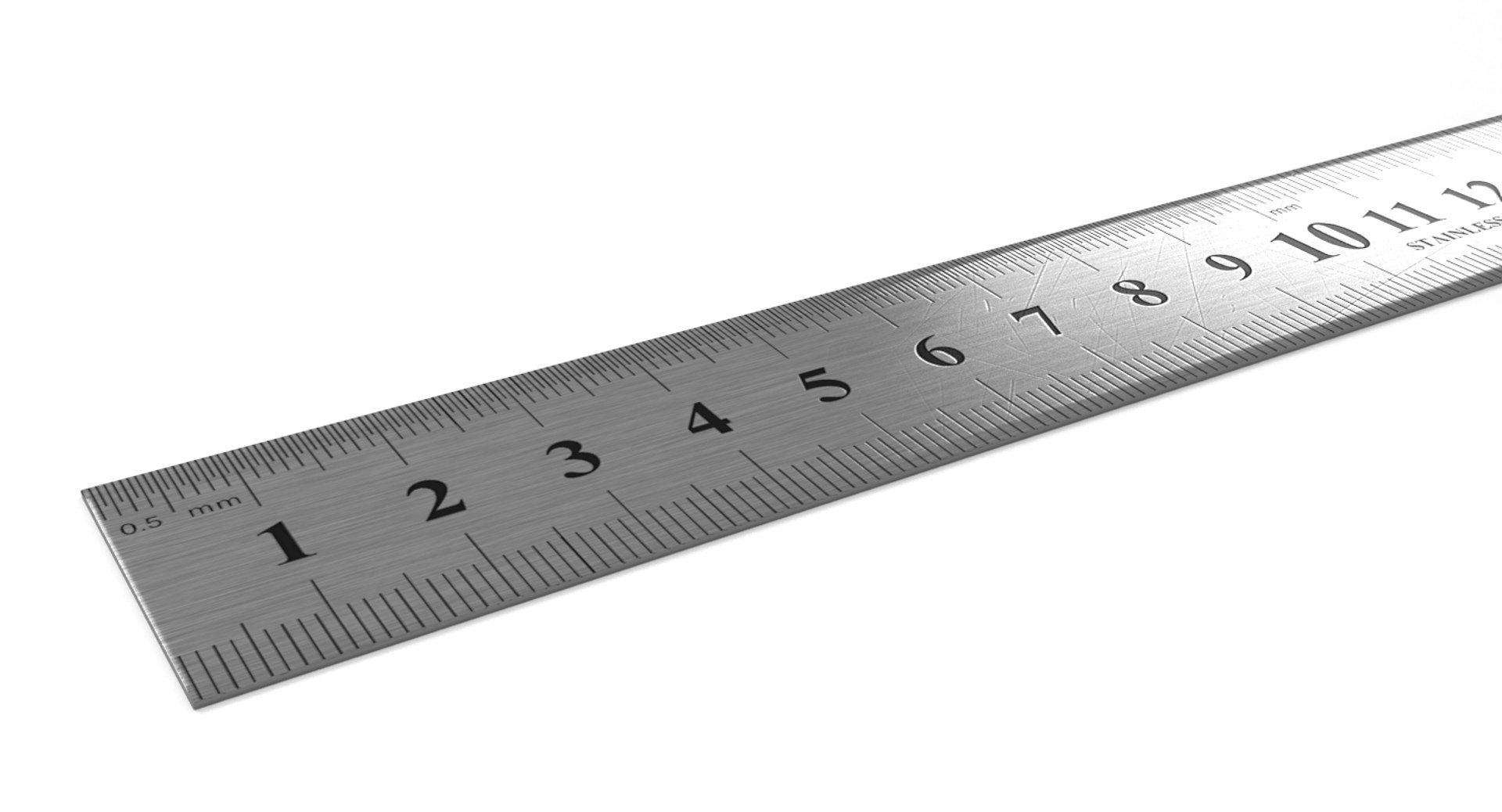 3D Ruler Steel - TurboSquid 1233920