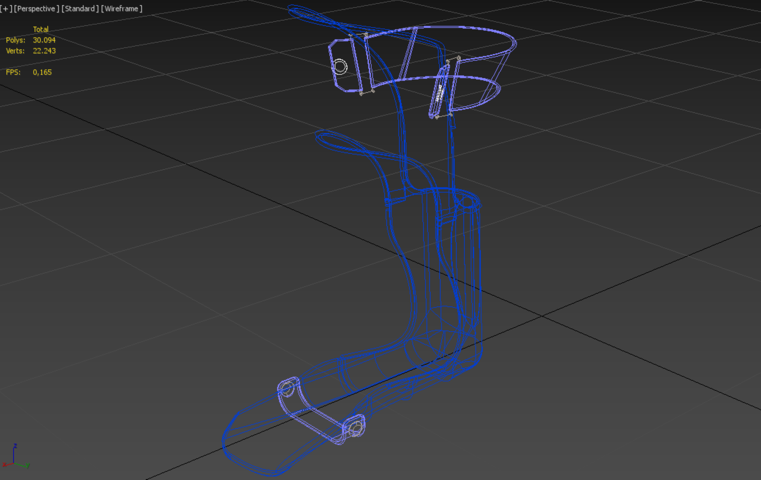modelo 3d ORTESIS DE TOBILLO Y PIE AFO GRAFO REACCIÓN AL SUELO ...