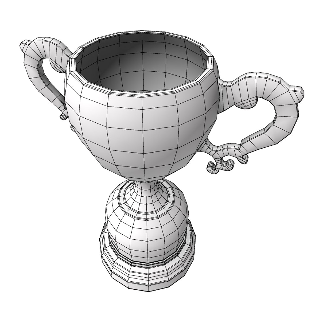 Awards Trophies 3d Model